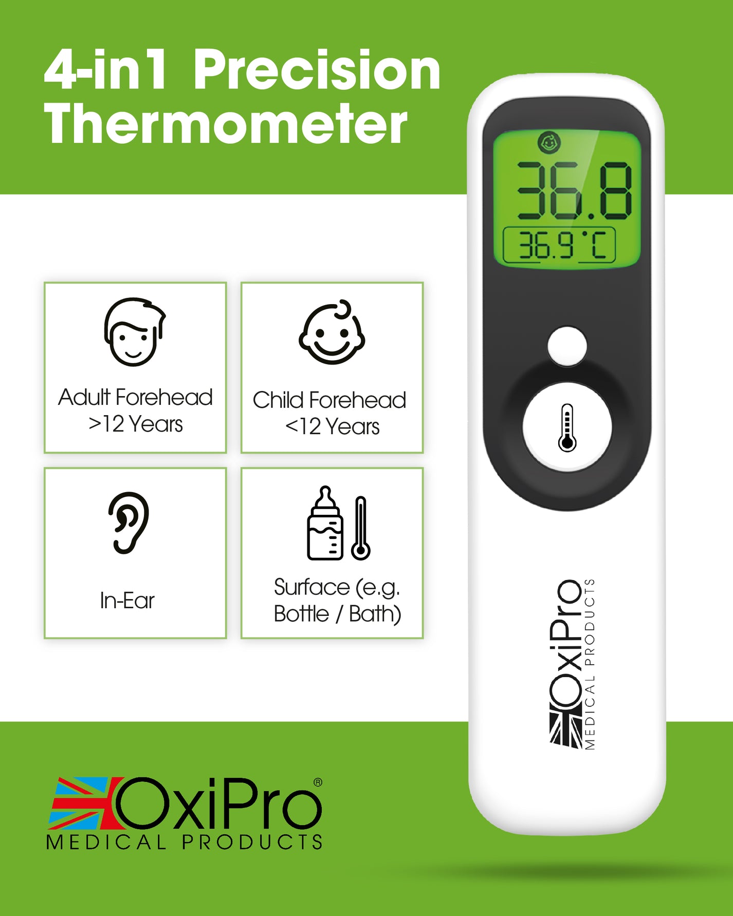 OxiPro TH1 Infrared Thermometer – OxiPro Medical Ltd
