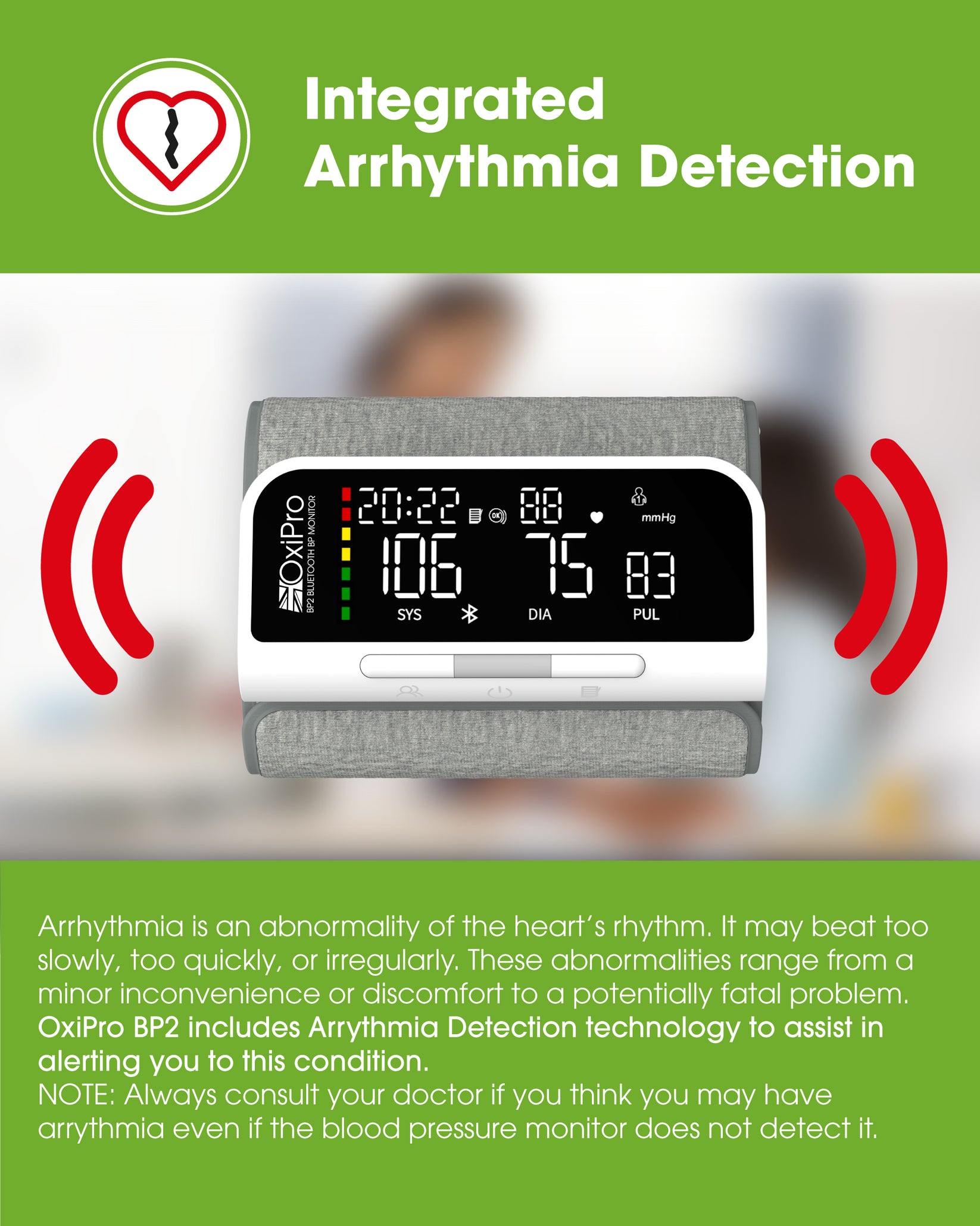 OxiPro BP2 Smart Blood Pressure Monitor – OxiPro Medical Ltd