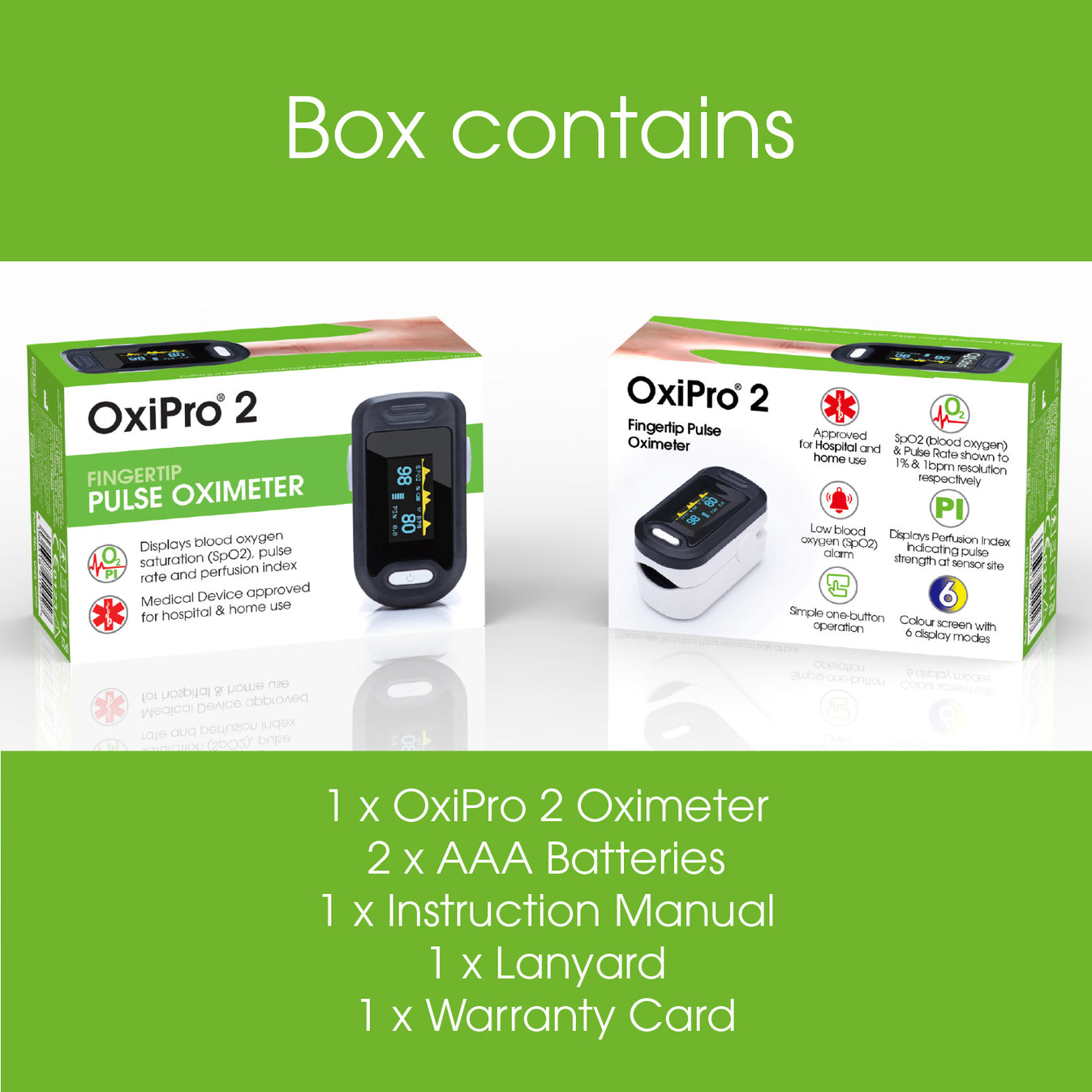 OxiPro OX2 Fingertip Pulse Oximeter – OxiPro Medical Ltd